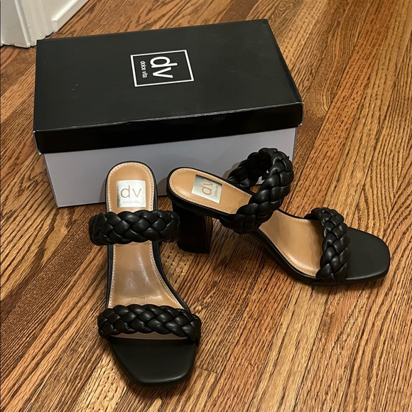 DV by Dolce Vita | Shoes | Nib Dv By Dolce Vita Black Braided Heels ...